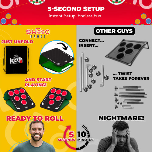 Bogey Pong | 3-in-1 Backyard Pong Golf Game Set - Swooc Games